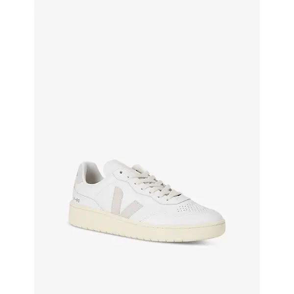 VEJA V-90 Leather Trainers - White/oth
