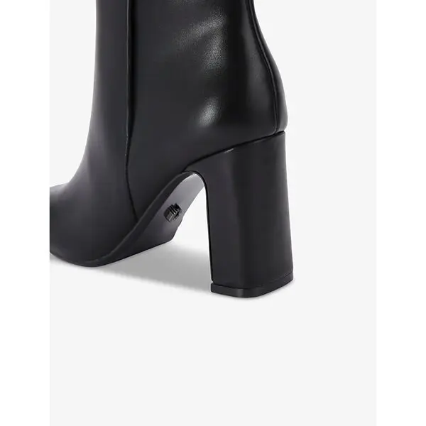 Carvela Jackpot Logo-embellished Heeled Leather Ankle Boots