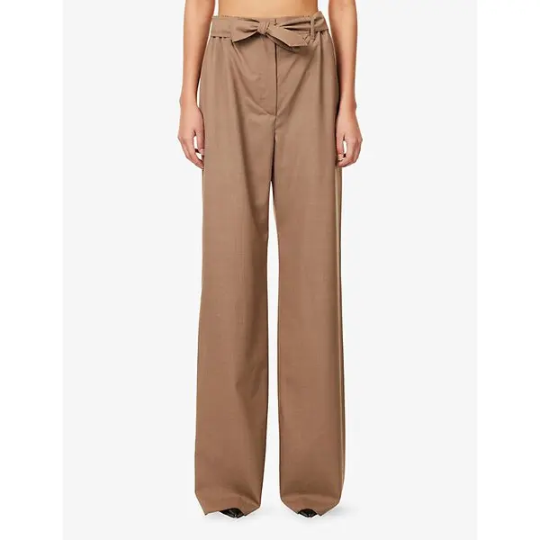 Max Mara Wide-leg Virgin Wool Trousers