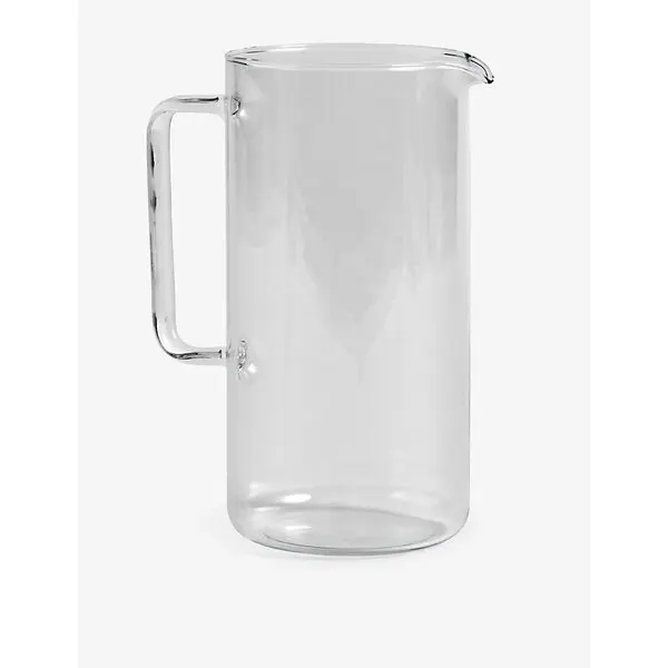 HAY Borosilicate Large Square-handle Glass Jug 23cm - Clear