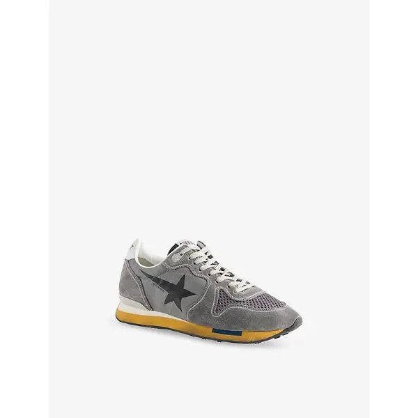 GOLDEN GOOSE Marathon Suede Trainers - Grey/d.cmb