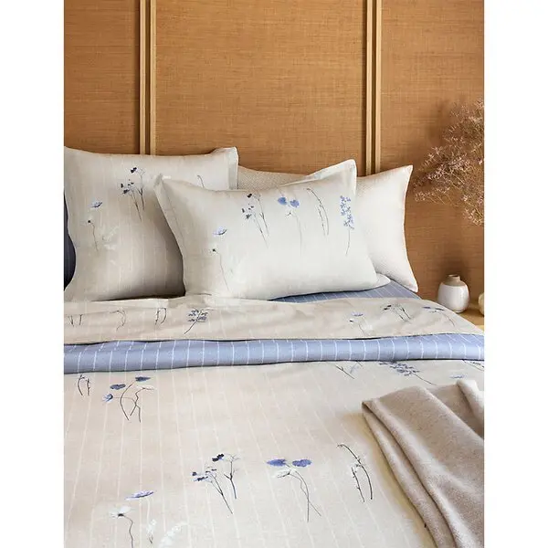 BOSS Azure Mist Cotton-sateen Pillowcase
