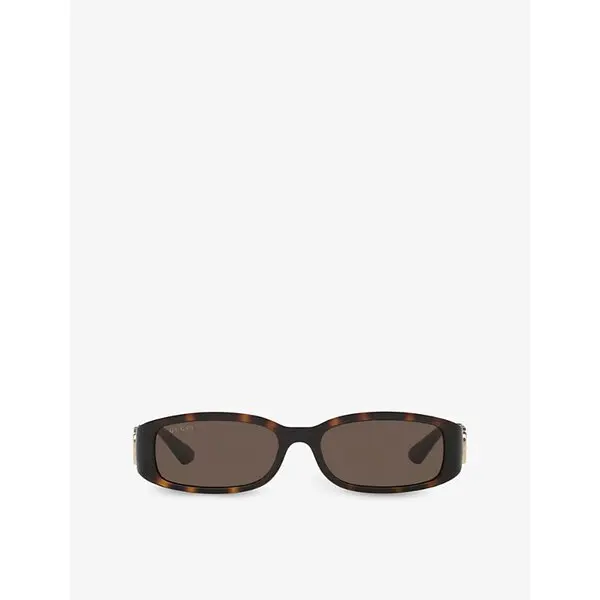 Gucci Gg1661s Square-frame Sunglasses - Brown