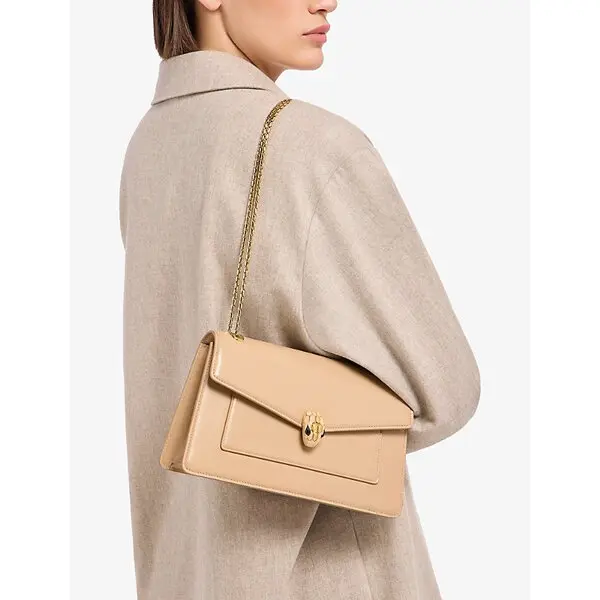 BVLGARI Serpenti Forever Leather Shoulder Bag