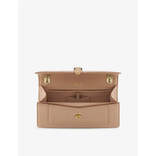 BVLGARI Serpenti Forever Leather Shoulder Bag