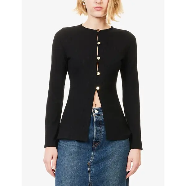 REFORMATION Verne Ribbed Knitted Top