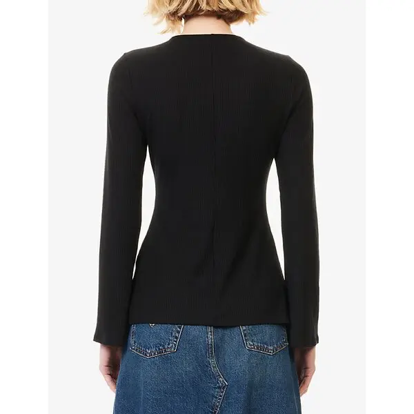 REFORMATION Verne Ribbed Knitted Top