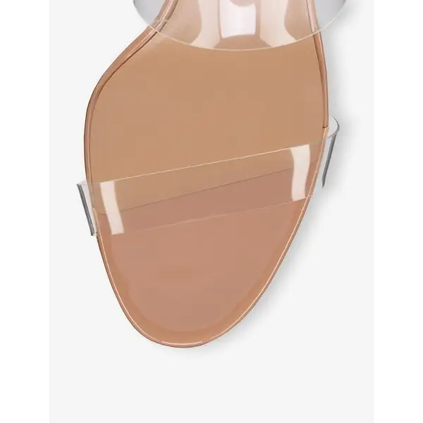 CHRISTIAN LOUBOUTIN 55mm Heeled Leather Mules - Blush