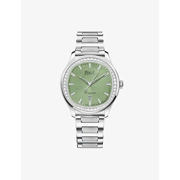 PIAGET Polo Stainless-steel And Diamond Automatic Watch 36mm - Silver