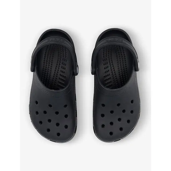 CROCS Classic Waterproof Rubber Clogs - Black