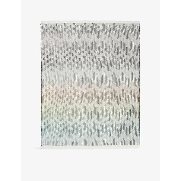 Missoni Dinamico Zigzag-pattern Wool-blend Throw 135cm X 200cm - Multicolor