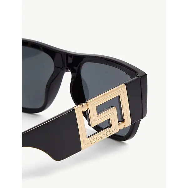 Versace Round-frame Acetate Sunglasses