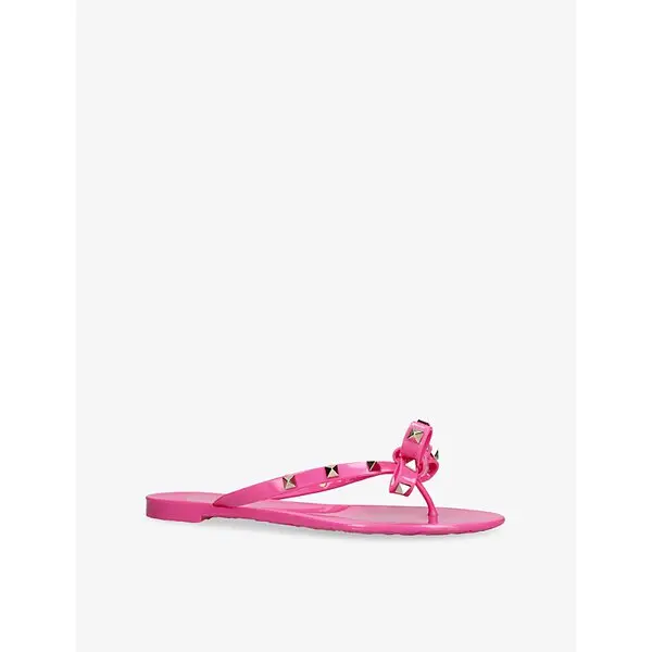 Valentino Garavani Rockstud Rubber Sandals - Pink