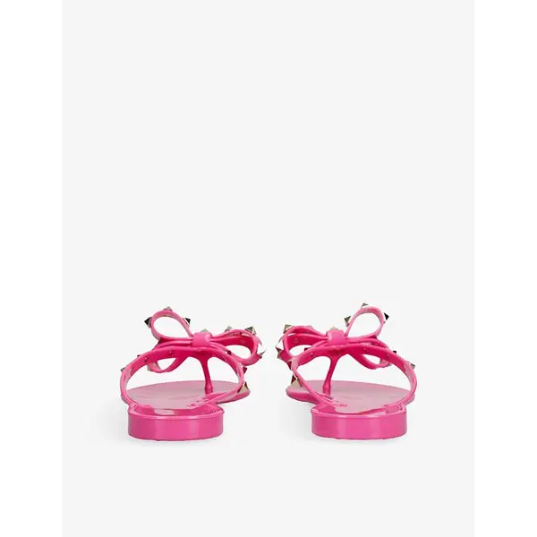 Valentino Garavani Rockstud Rubber Sandals - Pink
