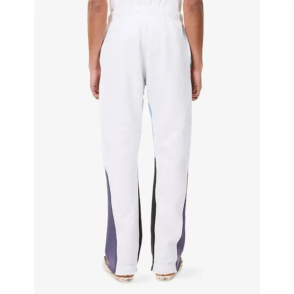 GALLERY DEPT. Paint-splattered Logo-print Cotton Jogging Bottoms