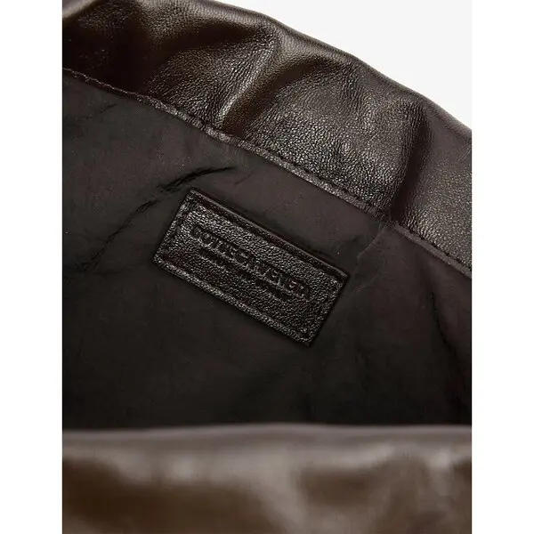 Bottega Veneta Leather Shoulder Bag With Top Handle - Fondant-gold