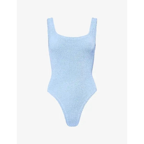 Hunza G Square Neck Swimsuit - Cornflower
