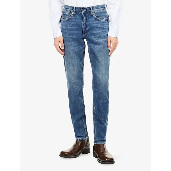 Rag & Bone Fit 2 Authentic Tapered-leg Stretch-denim Jeans