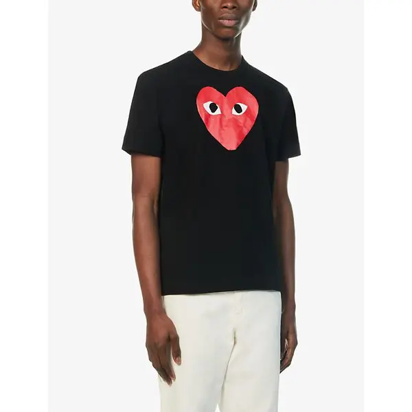 Play Comme Des Garcon Play Heart Cotton T-shirt