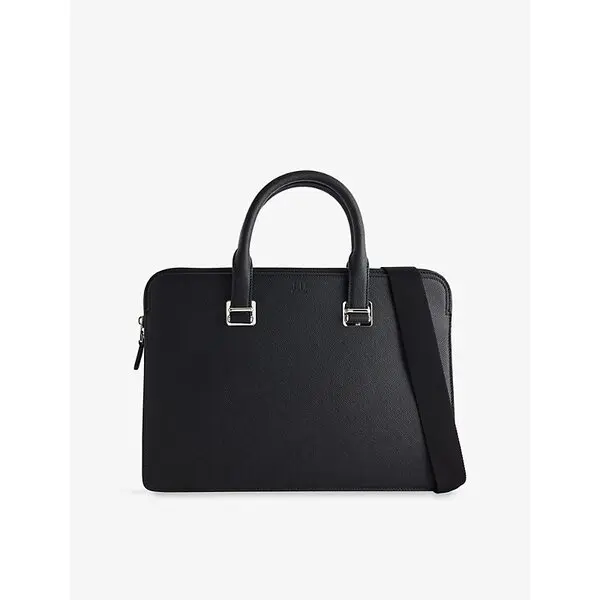 Dunhill Cadogan Single-gusset Leather Document Case - Black
