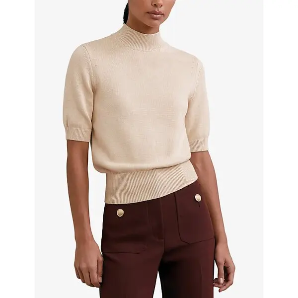 REISS Aria Funnel Neck Jumper