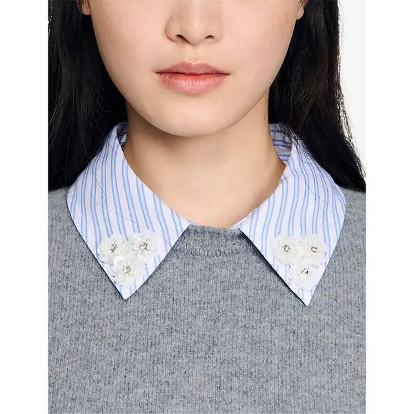 Sandro Detachable-collar Wool Jumper