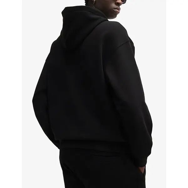 Hugo Logo-print Relaxed-fit Cotton Hoodie