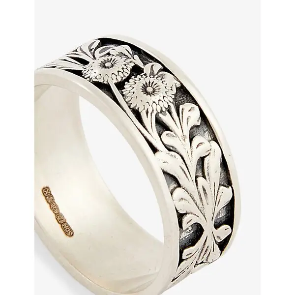 SERGE DENIMES Kabuto Embossed Ring