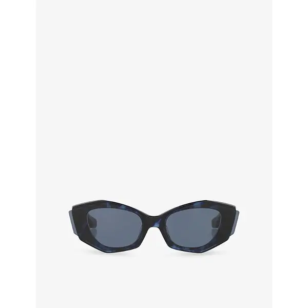 Dita Aloure Cat-eye Sunglasses - Blue