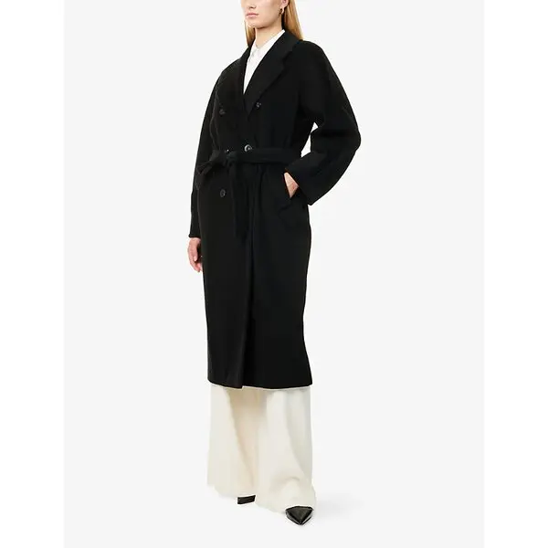 Max Mara Madame Belted Wool And Cashmere Coat