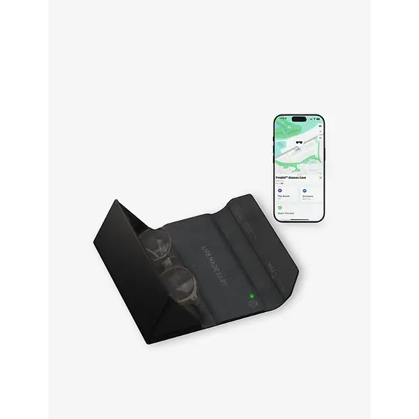 THE TECH BAR Satechi Mfi Wireless Charging Premium Vegan-leather Glasses Case - Black