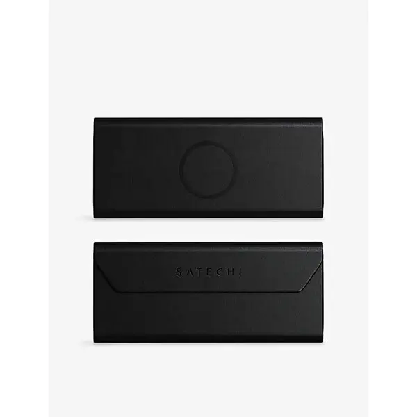 THE TECH BAR Satechi Mfi Wireless Charging Premium Vegan-leather Glasses Case - Black
