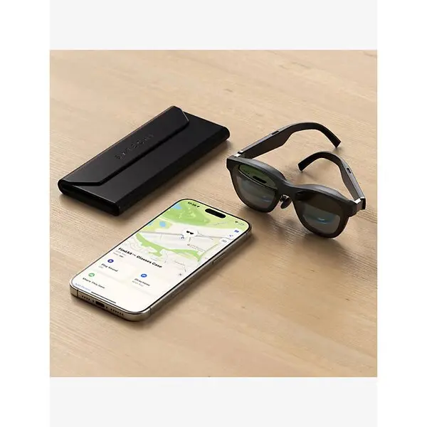 THE TECH BAR Satechi Mfi Wireless Charging Premium Vegan-leather Glasses Case - Black