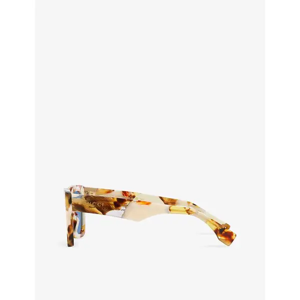 Gucci Gg1626s Square-frame Tortoiseshell Sunglasses