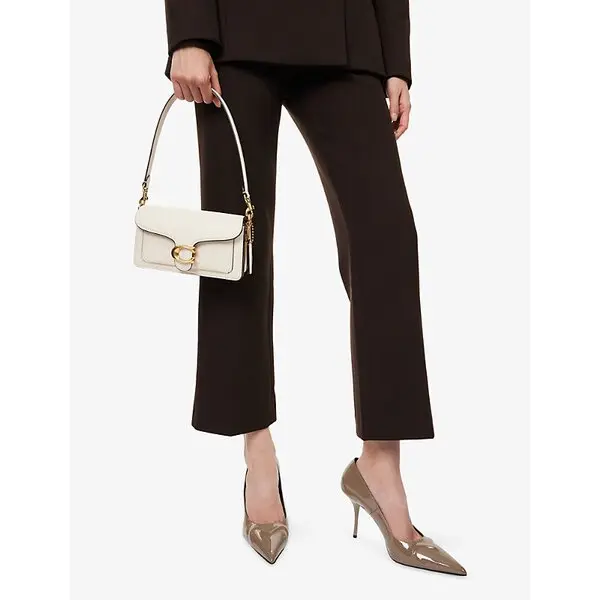 COACH Tabby 20 Leather Shoulder Bag - Chalk