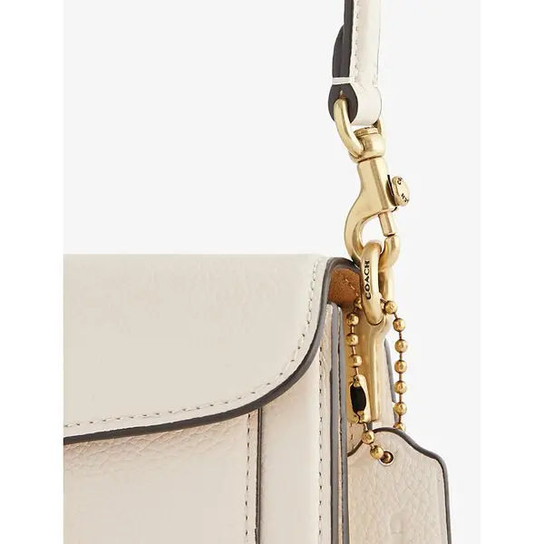 COACH Tabby 20 Leather Shoulder Bag - Chalk