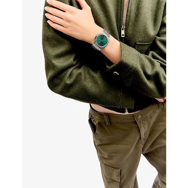 D1 MILANO Ultra Thin Bracelet 40mm Stainless Steel Quartz Watch - Green