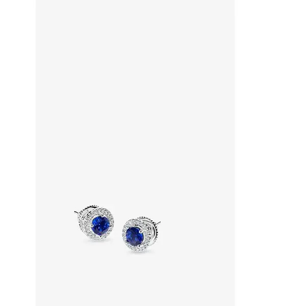 CARAT* LONDON Gwen Sterling- And Cubic Zirconia Stud Earrings - Silver