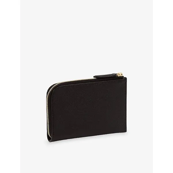 Smythson Panama Leather Slim Pouch - Black