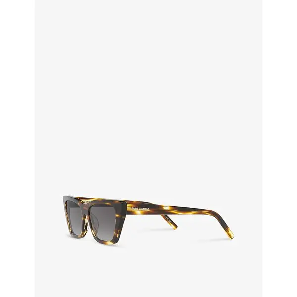 Saint Laurent Sl276 Mica Cat-eye Frame Acetate Sunglasses - Brown
