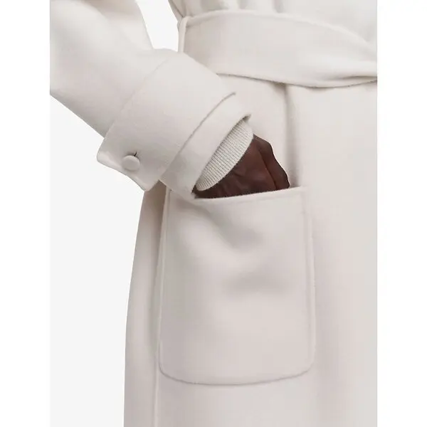 JOSEPH Arlina Double-faced Wool And Cashmere Coat - Ivory