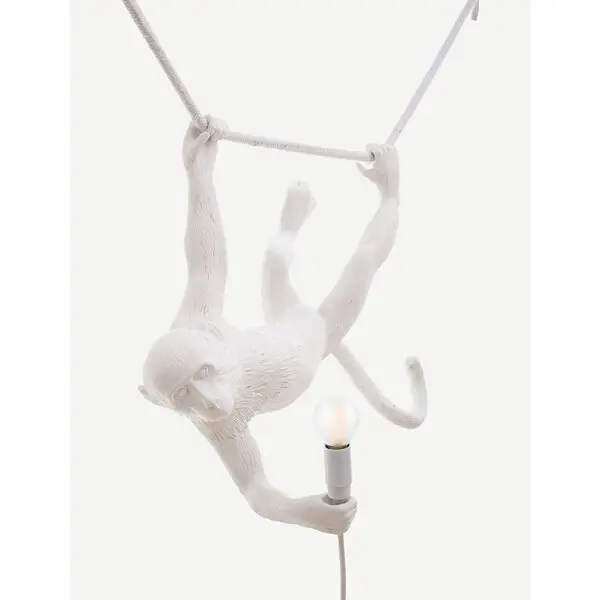 SELETTI Monkey Swing Resin Ceiling Lamp - None