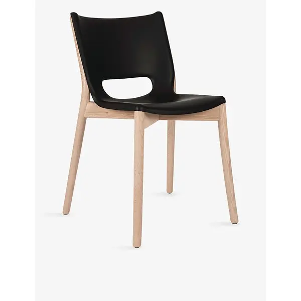 ALESSI Poele Monoshell Steel And Wood Chair 81cm - Black