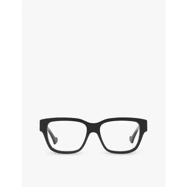 Gucci Gg1428o Square-frame Acetate Eyeglasses - Black