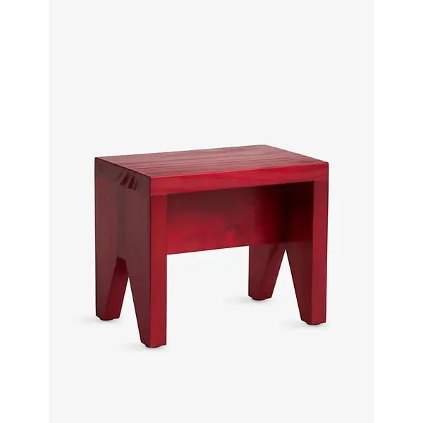 HAY Manolito Short Pine-wood Stool - Red