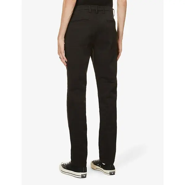 REPLAY Stretch-denim Straight-leg Chinos - Black