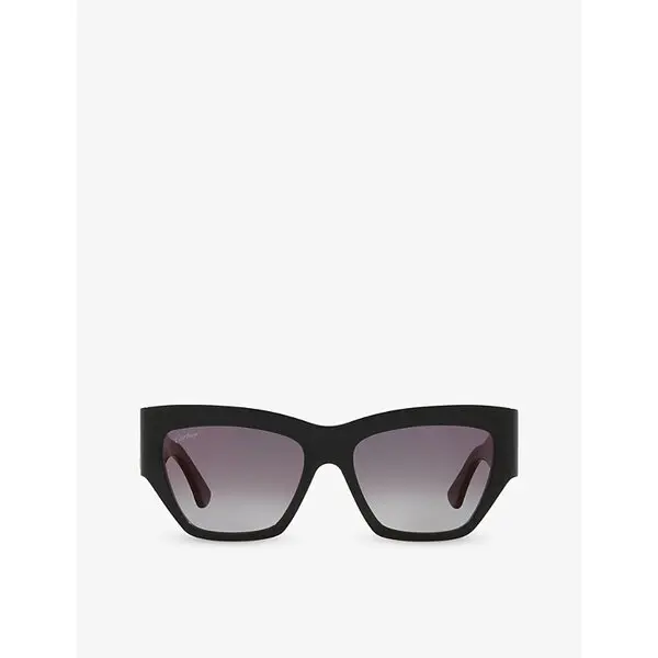 Cartier Ct0435s Cat-eye Sunglasses - Black