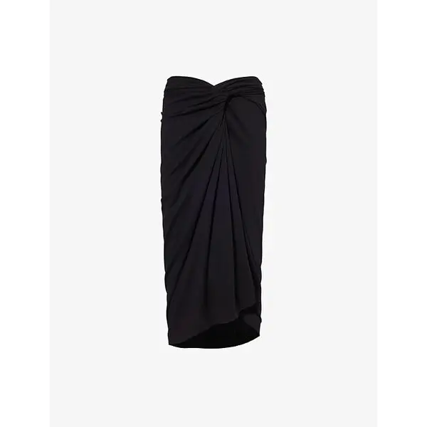Dries Van Noten Cotton-jersey Midi Skirt