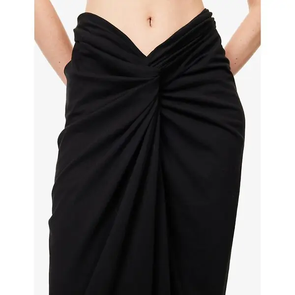 Dries Van Noten Cotton-jersey Midi Skirt