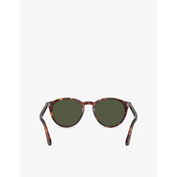 Persol Po3152s Round-frame Sunglasses - Brown